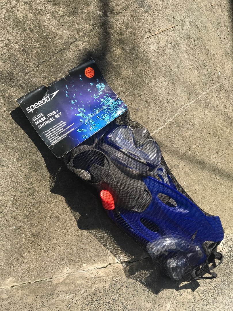 Speedo fins and snorkel set, Sports Equipment, Other Sports Equipment ...