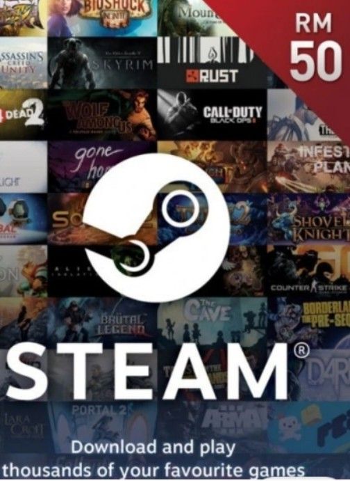 Steam wallet code/ gift code RM50, Tickets & Vouchers, Vouchers on ...