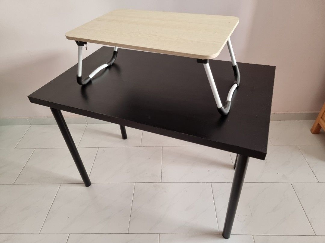 Study table with free foldable small table, Furniture & Home Living ...