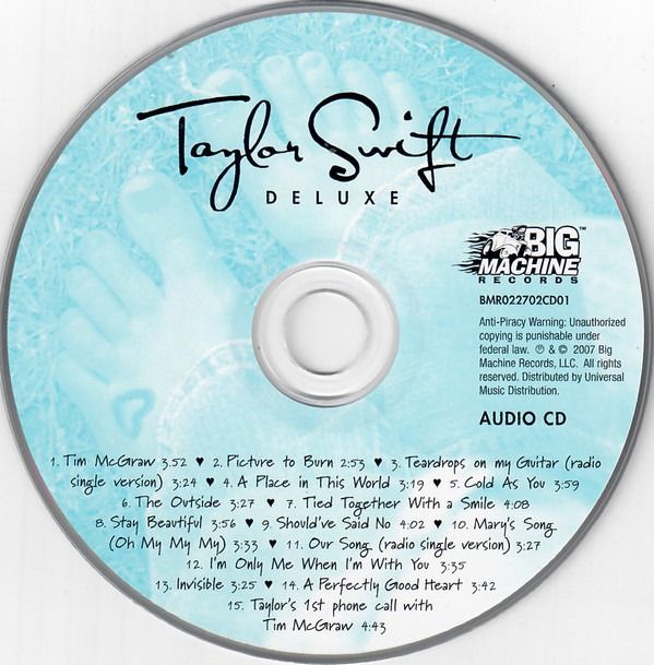 Taylor Swift : Self Titled First Album (Deluxe CD + DVD Edition) (Japan ...