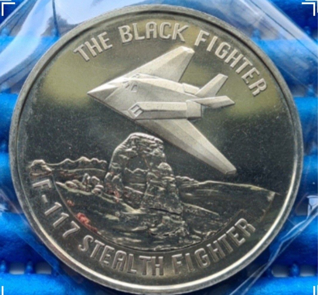 The Black Fighter F-117 Stealth Fighter Medallion Lockheed USA by ...