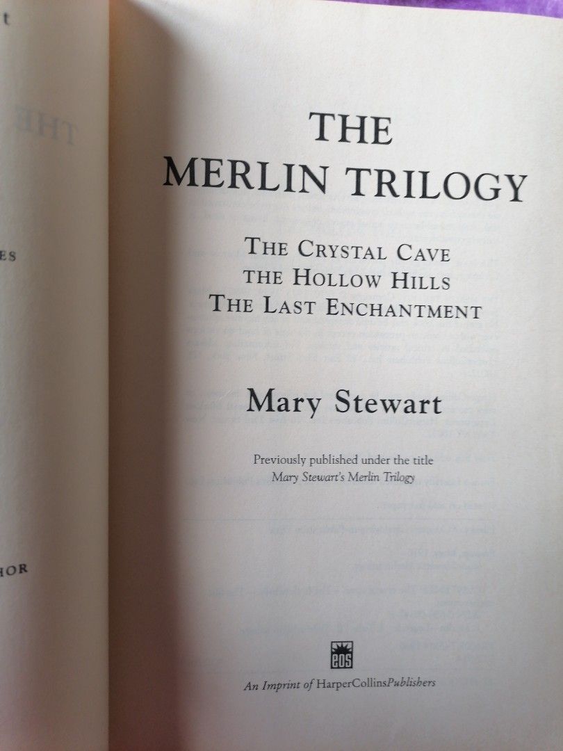 The merlin trilogy the crystal caves the last enchantment the hollow ...