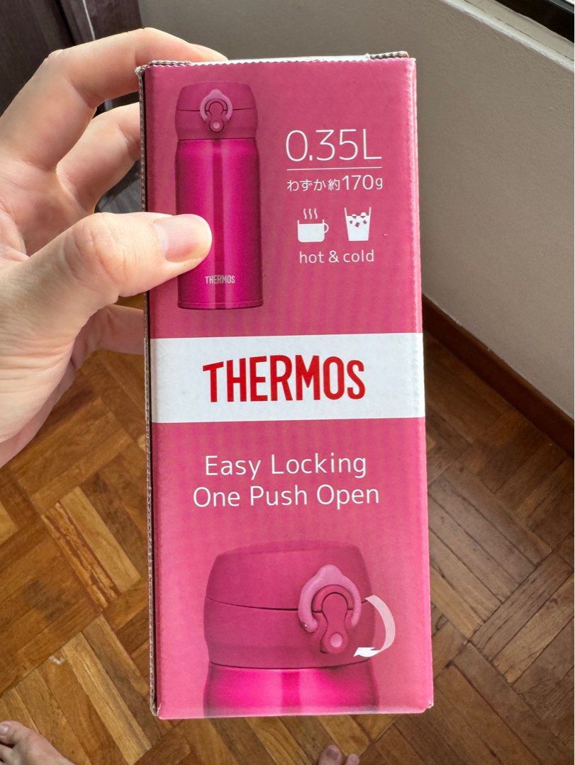 Thermo 350ml Flask (pink), Furniture & Home Living, Kitchenware & Tableware, Water Bottles ...