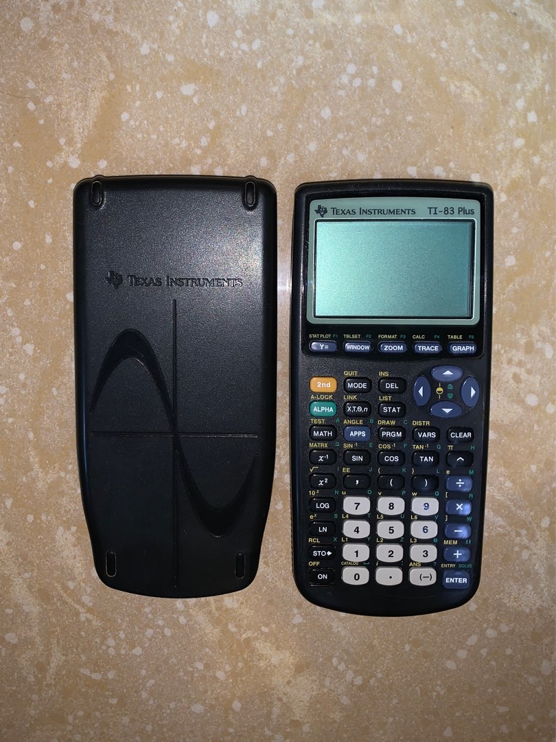 TI-83 Plus Graphing calculator Texas Instrument 計算機 極新, 興趣及遊戲, 手作＆自家設計 ...