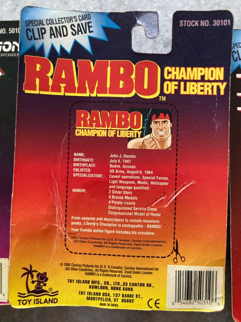 Toy Island Vintage figures Robocop/Rambo/Terminator 2, Hobbies & Toys ...