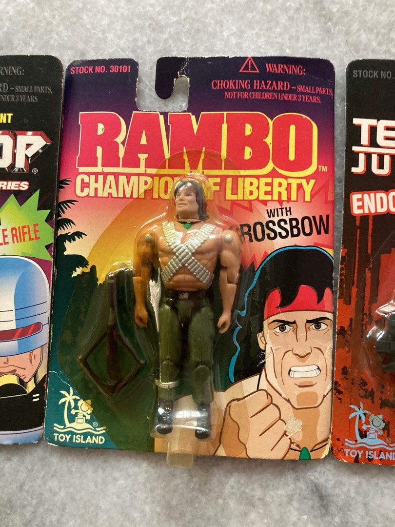 Toy Island Vintage figures Robocop/Rambo/Terminator 2, Hobbies & Toys ...