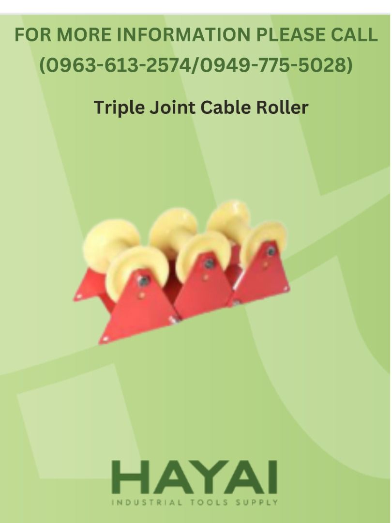 Triple Joint Cable Roller, Commercial & Industrial, Construction Tools ...