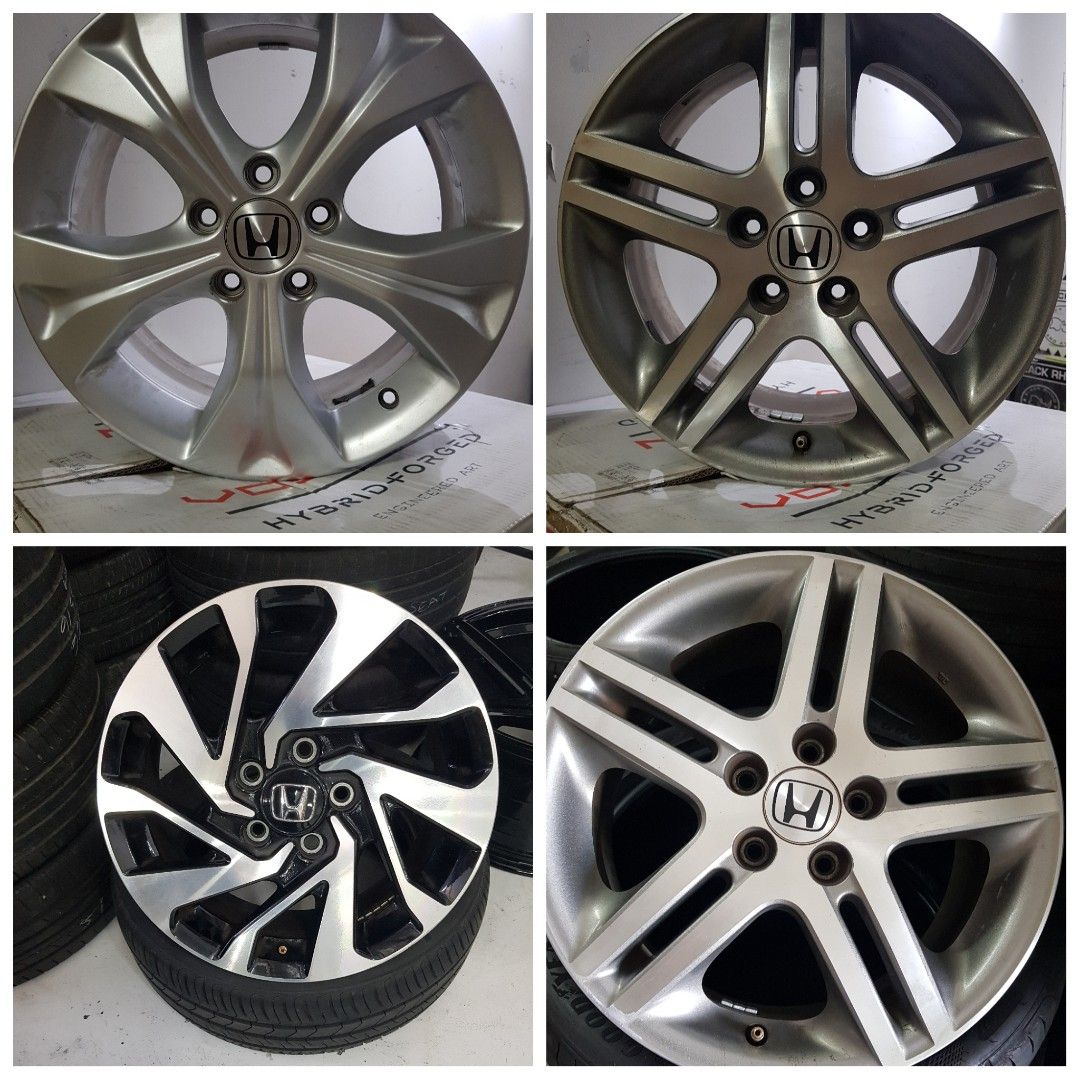 Used 16"-17" Original Honda Rims (No Tyre) Only, Car Accessories, Tyres ...