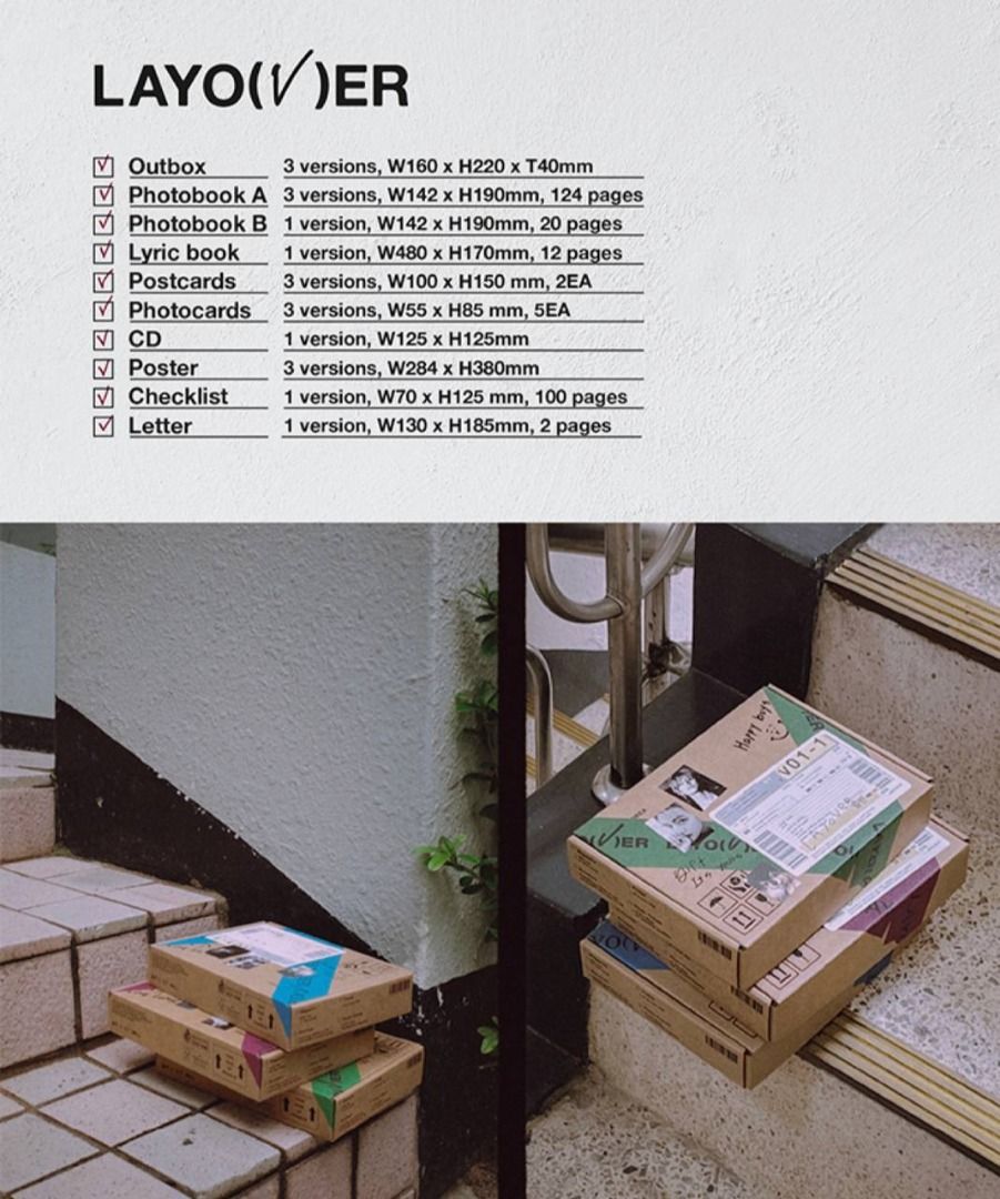 V 'Layover' Album, Hobbies & Toys, Memorabilia & Collectibles, K-Wave ...