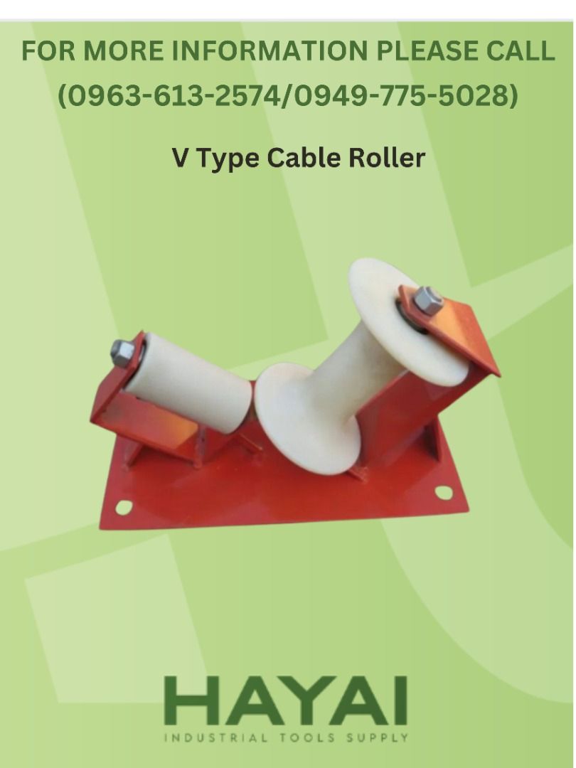 V Type Cable Roller, Commercial & Industrial, Construction Tools ...