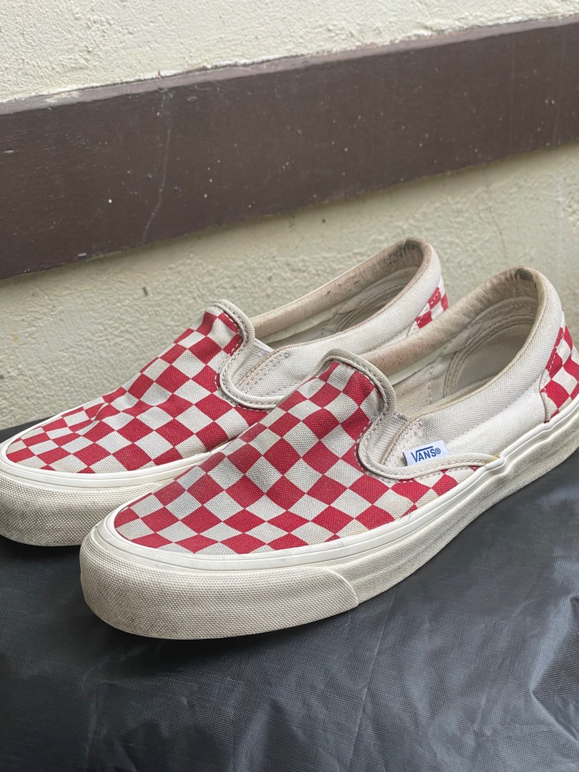 Vans Vault Red, Men's Fashion, Footwear, Sneakers on Carousell