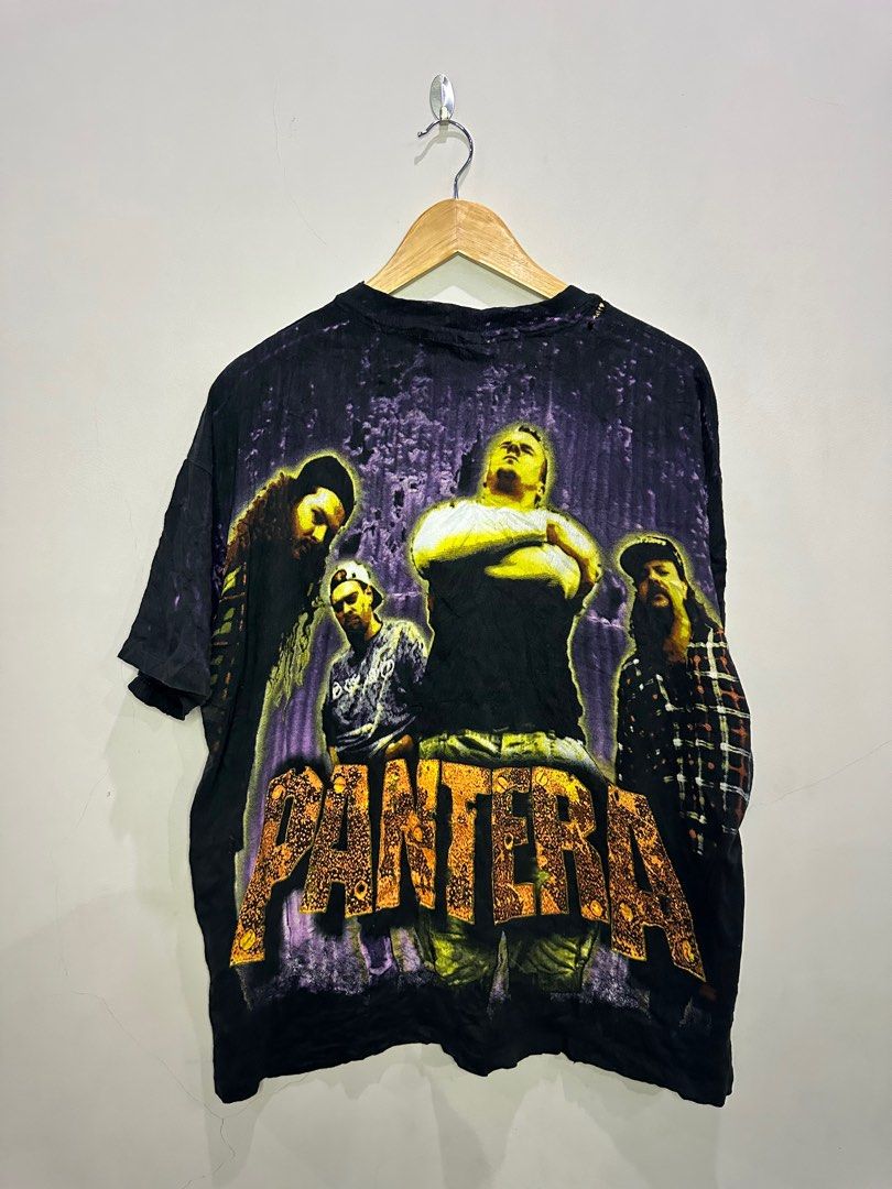 VINTAGE 90’s PANTERA AOP, Men's Fashion, Tops & Sets, Tshirts & Polo ...
