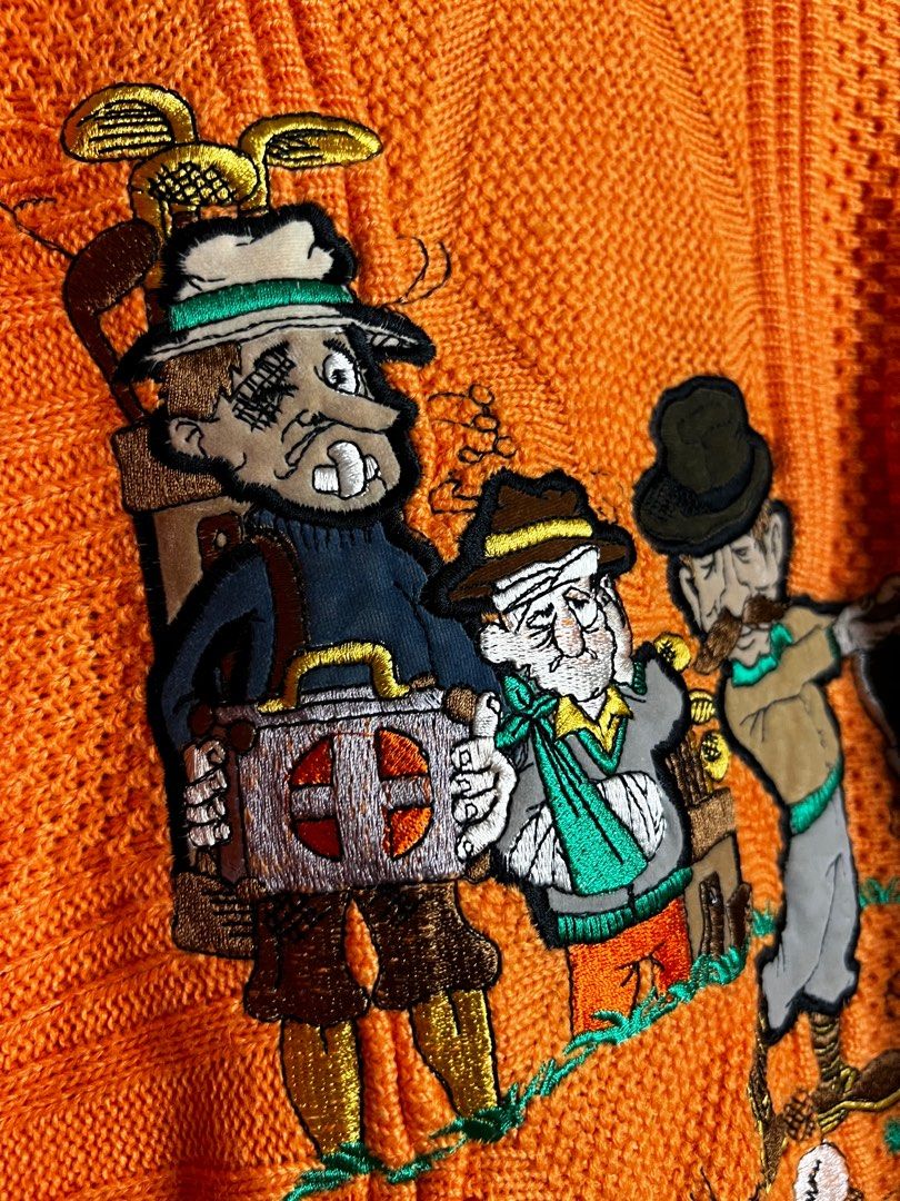 vintage embroidery cartoon, Women's Fashion, Tops, Longsleeves on Carousell