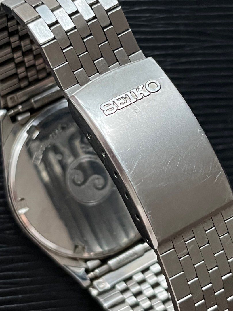VINTAGE Seiko Silverwave Day/Date Black Dial Men's Quartz, Men's ...