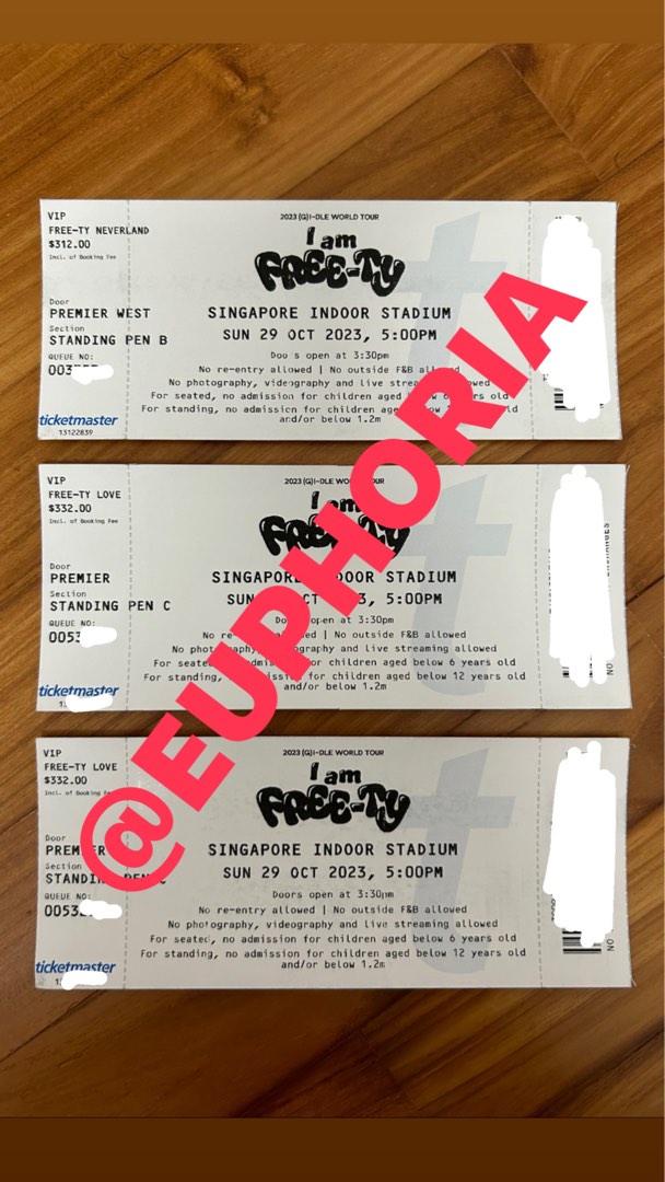 [VIP Love/Neverland] (G)-IDLE GIDLE Singapore Tickets, Tickets ...