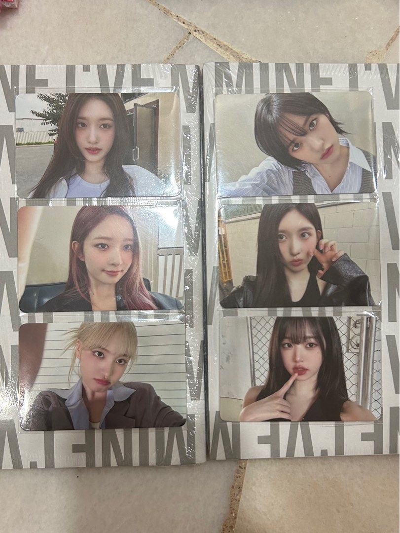 wts ive mine ssq horizontal pob pc loved ive album pob photocard wonyoung leeseo gaeul rei yujin ...