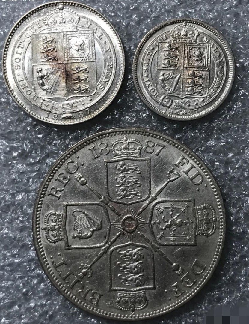 1887 Great Britain Queen Victoria silver coin set, Hobbies & Toys ...