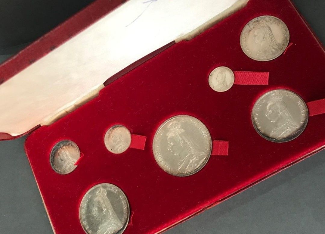 1887 Great Britain Queen Victoria silver coin set, Hobbies & Toys ...