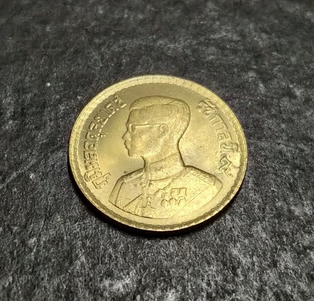 1957 Thailand 10 satang Rama IX old coin aUncirculated condition ...
