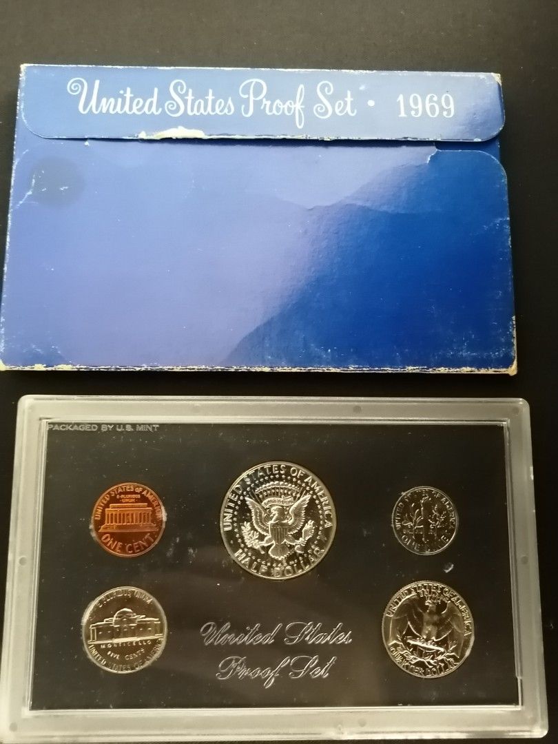 1969 US proof set in original packing, Hobbies & Toys, Memorabilia ...