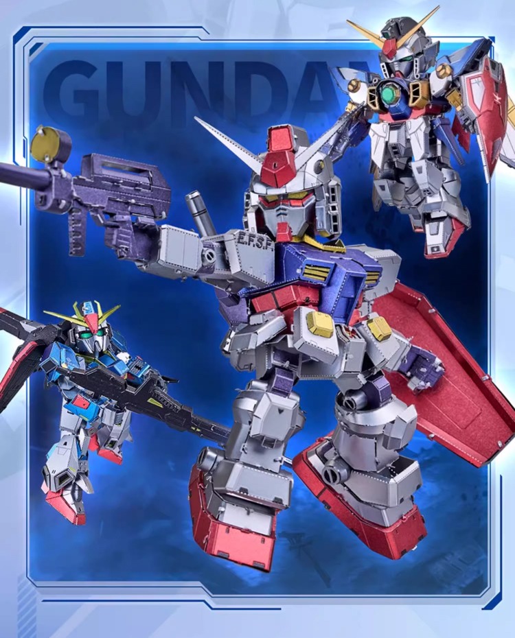 [預訂2402] Bandai BNMW 金屬模型 - RX-78-2 Gundam / Z Gundam / Wing Gundam 機動 ...