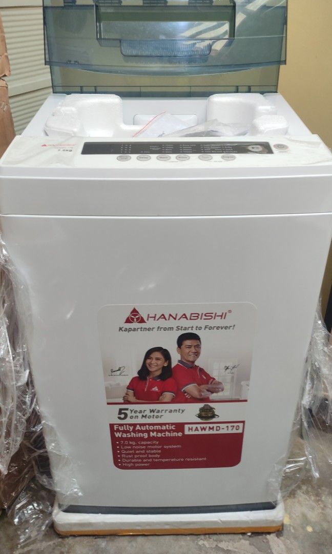 7kg.Hanabishi Fully Automatic Washing Machine HAWMD-170, TV & Home ...