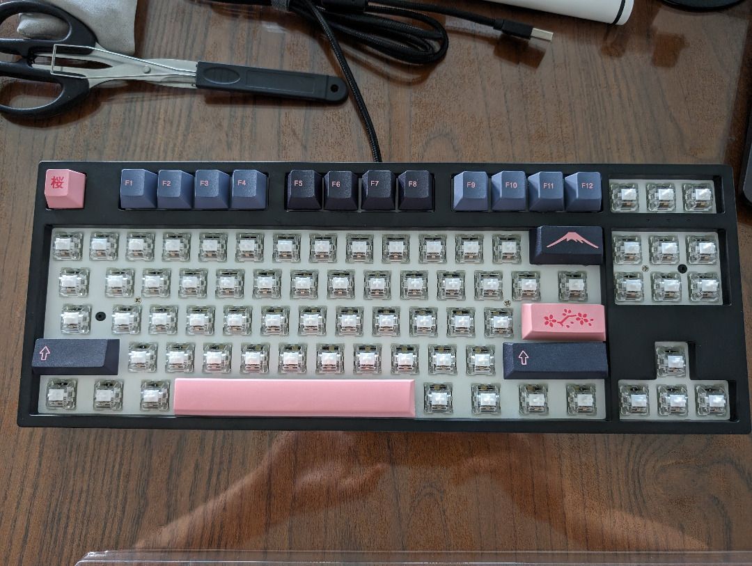 80% TKL Custom Mechanical Keyboard (NightSakura2710) - Fully Modded, Computers & Tech, Parts ...
