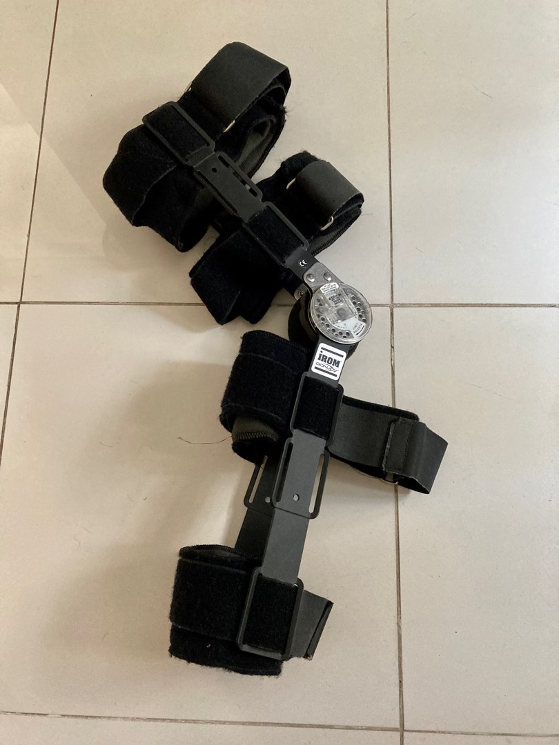 動態膝關節固定夾板（腳傷或手術後適用） CONJOY IROM Knee Brace, 健康及營養食用品, 醫療用品和工具 - Carousell