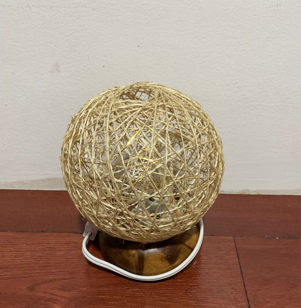 Abaca Ball Lampshade, Furniture & Home Living, Lighting & Fans ...
