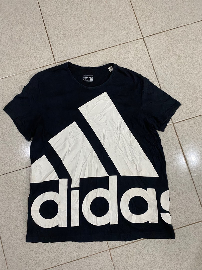 Adidas Big Logo Shirt, Men's Fashion, Tops & Sets, Tshirts & Polo ...