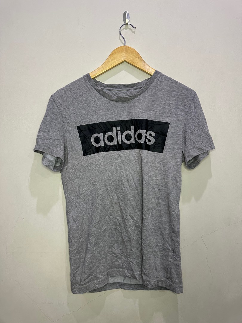 ADIDAS SCRIPT BOX LOGO, Men's Fashion, Tops & Sets, Tshirts & Polo ...