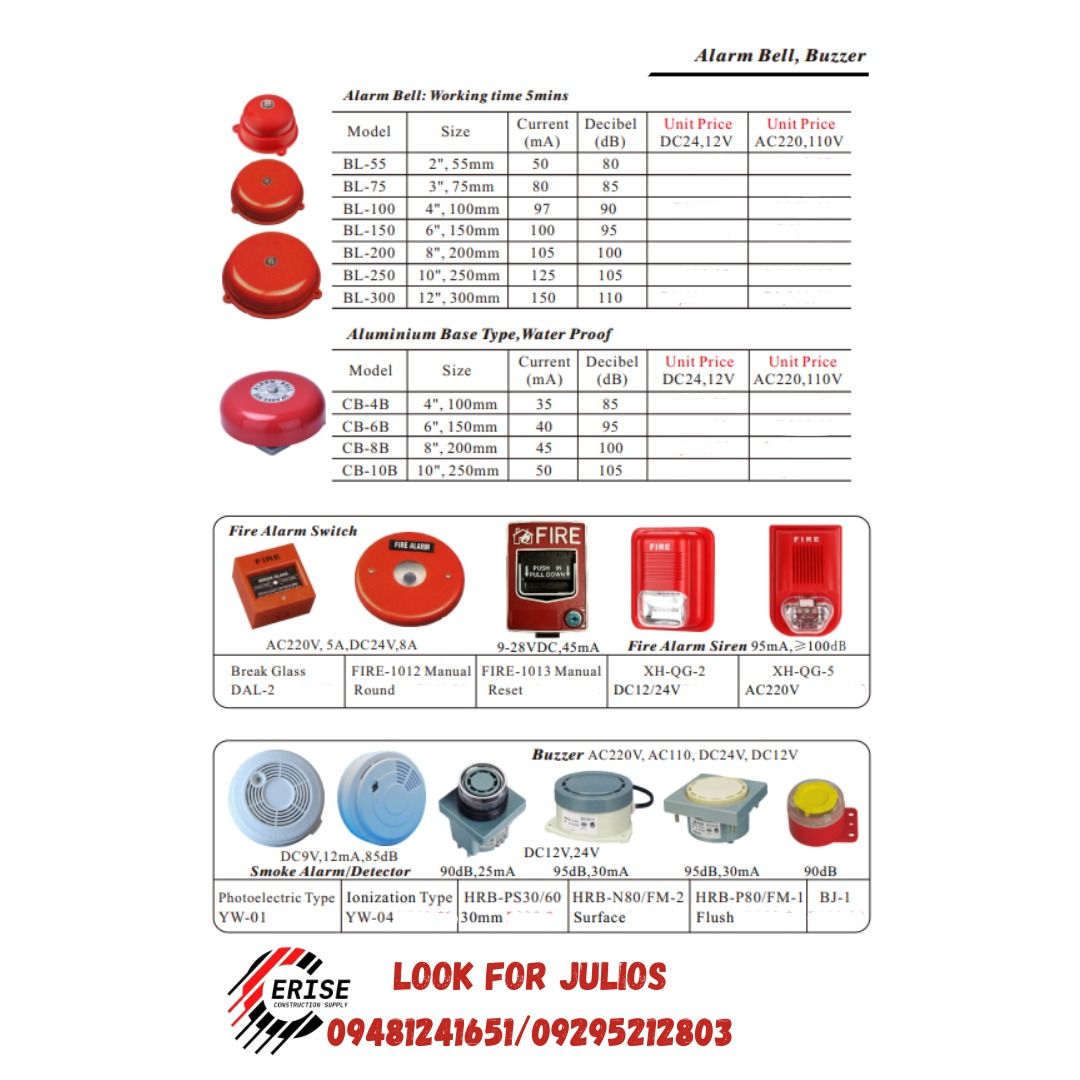 Alarm Bell, Buzzer, Commercial & Industrial, Construction Tools ...