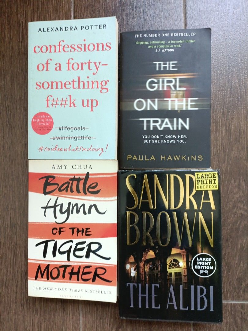 Amy Chua, Paula Hawkins, Sandra Brown, Tess Gerritsen, The Book Thief ...