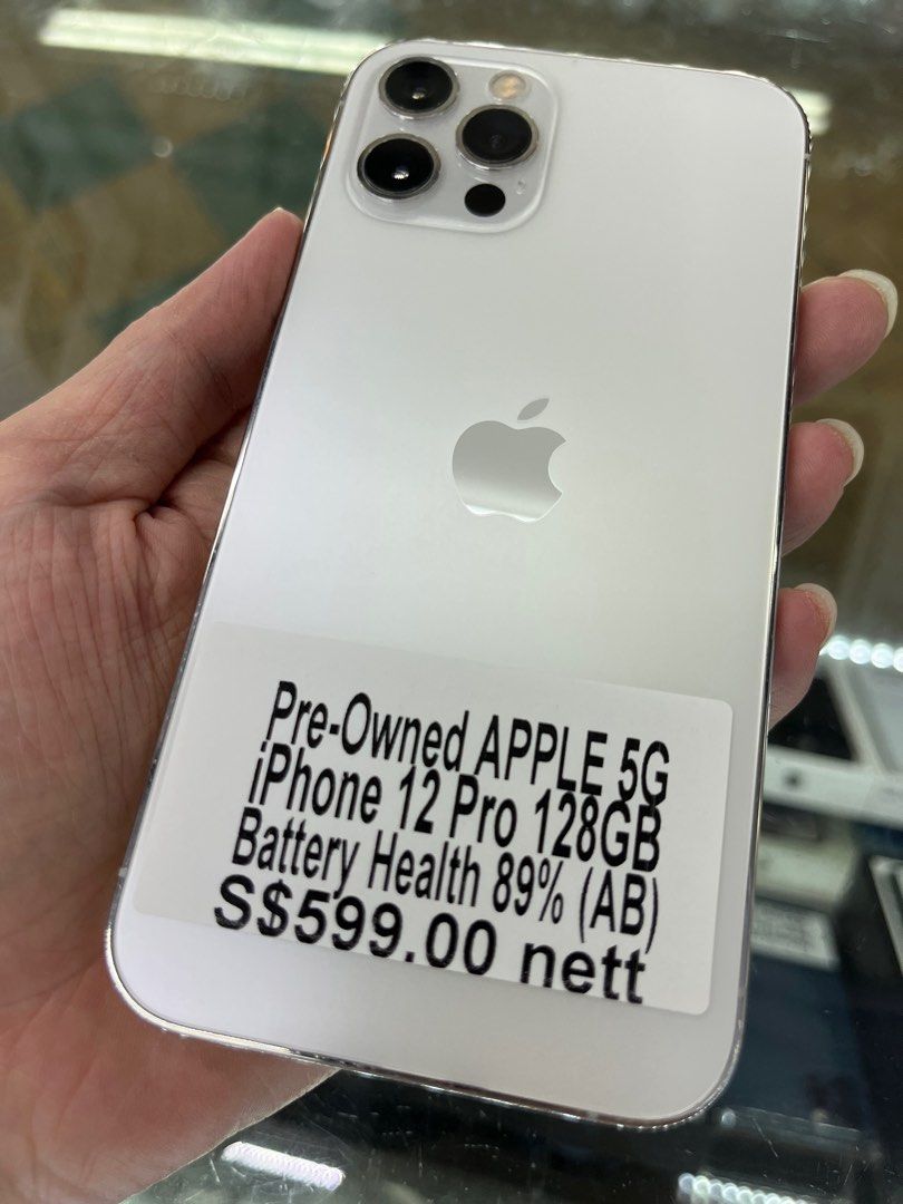 APPLE iPhone 12 Pro 5G, Silver, 128GB, #CM10059, Mobile Phones ...