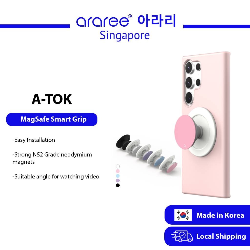 [Araree SG] A-Tok for Mobile Phones Strong Easy Grip Magnetic Android, Mobile Phones & Gadgets ...