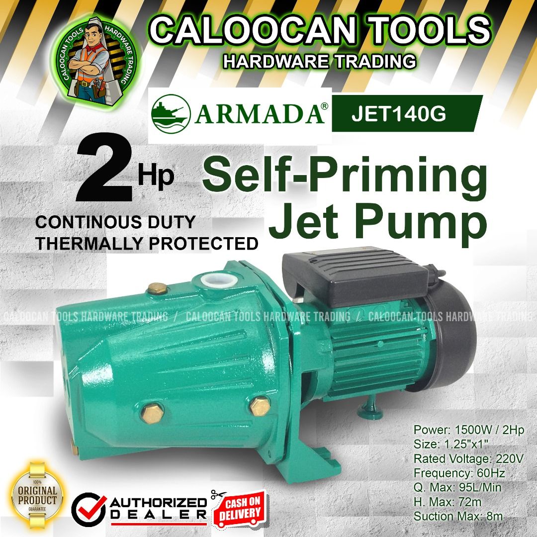 ARMADA Self-Priming Jet Pump 2HP - JET140G, Commercial & Industrial ...