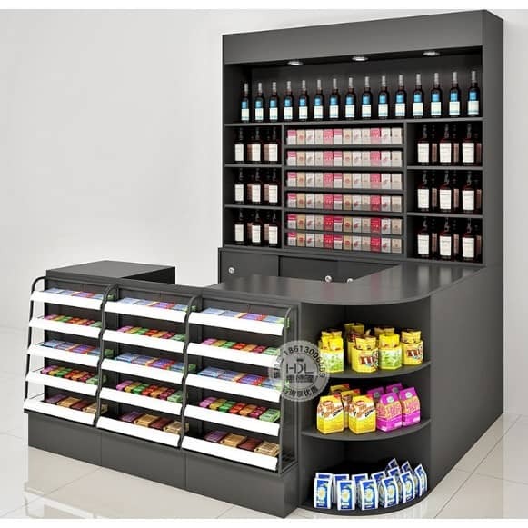 Artanis Retail Display Shelving Store Designs Cashier Counter Table ...