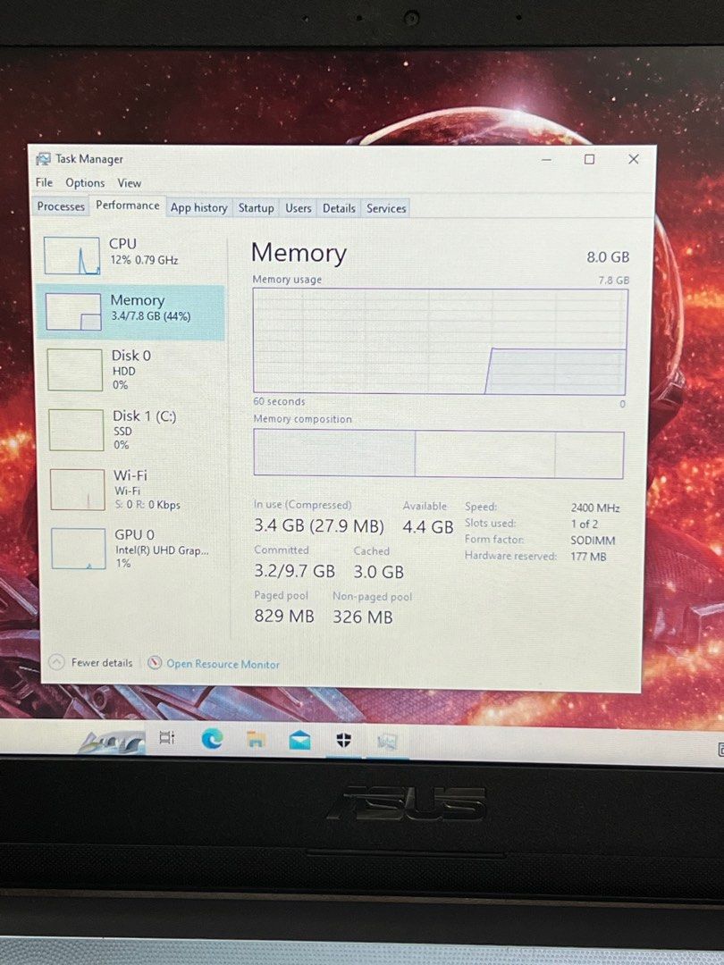 Asus 8GB RAM / 256GB SSD / Intel Celeron N4000, Computers & Tech ...