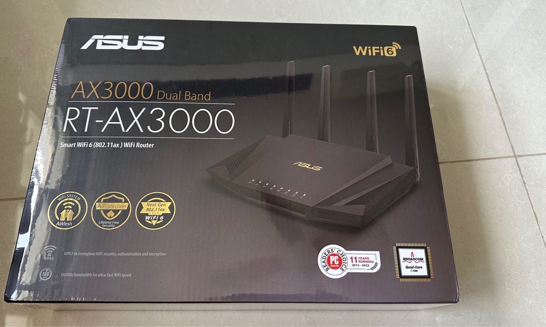 Asus AX3000 wifi router, Computers & Tech, Parts & Accessories ...