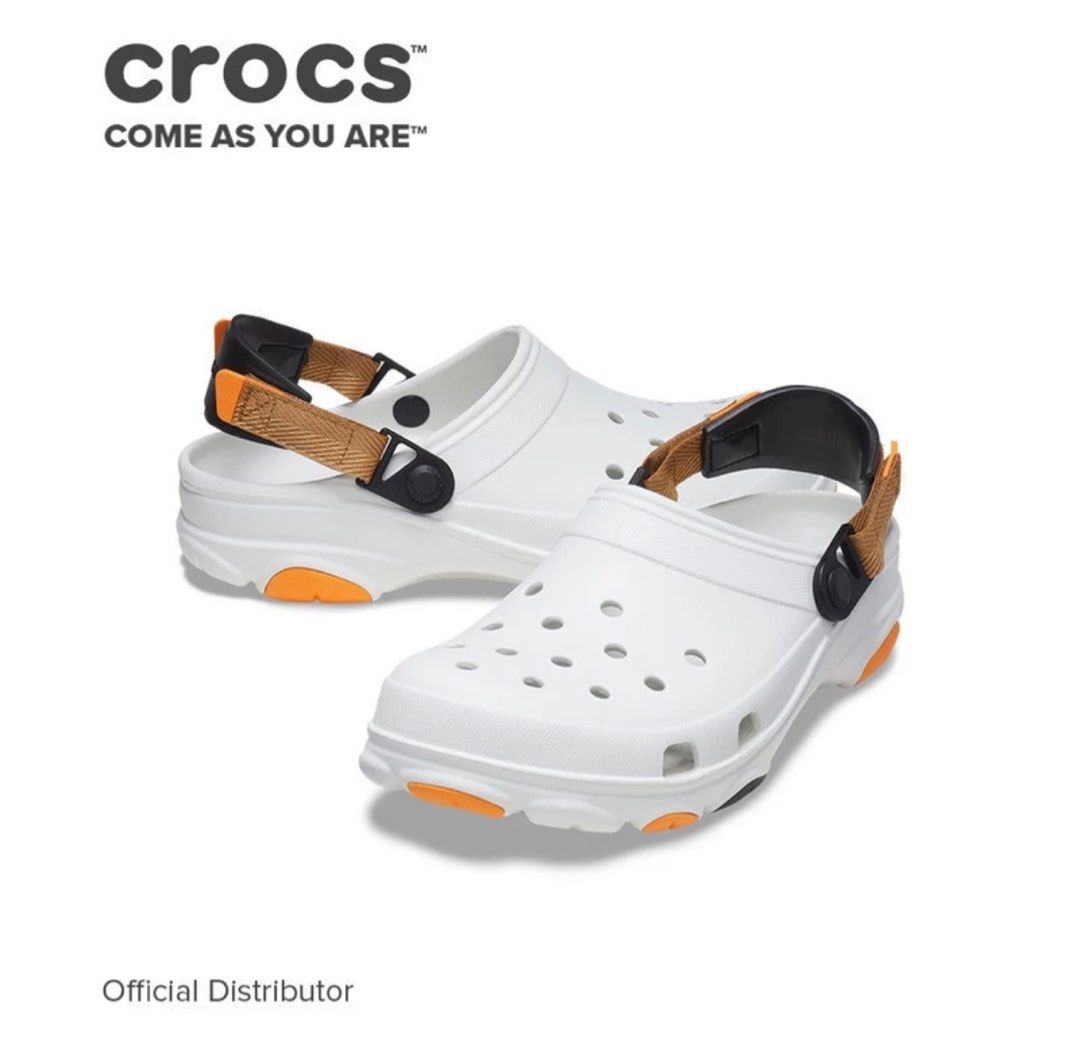 Authentic Crocs All Terrain Clog in White Size M4/W6, Women's Fashion ...
