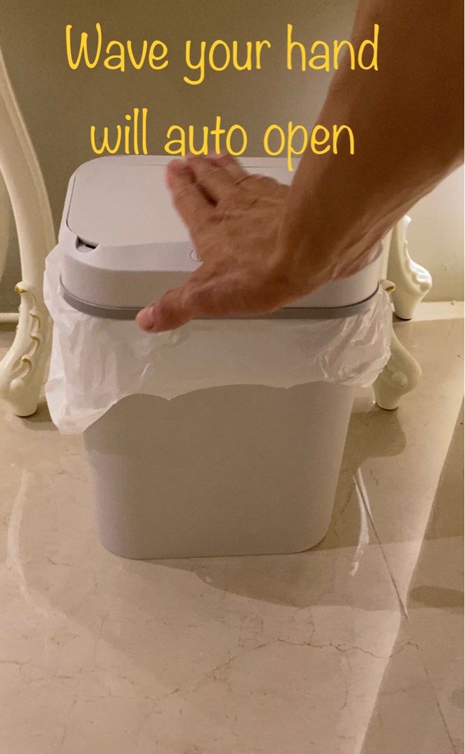 Auto sensor waste dustbin, Furniture & Home Living, Cleaning & Homecare ...
