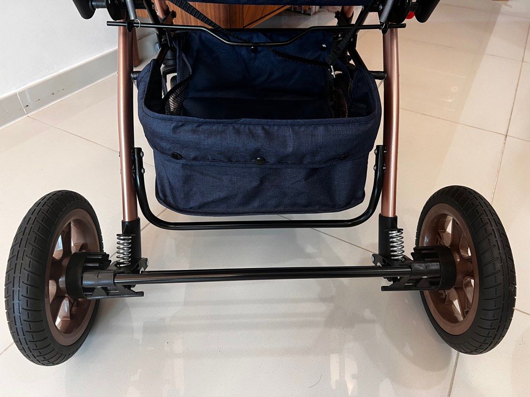 Baby Stroller navy blue, Babies & Kids, Going Out, Strollers on Carousell