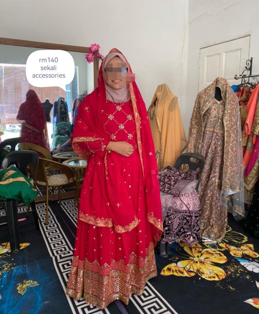 Baju sewa Bollywood, Women's Fashion, Dresses & Sets, Traditional ...