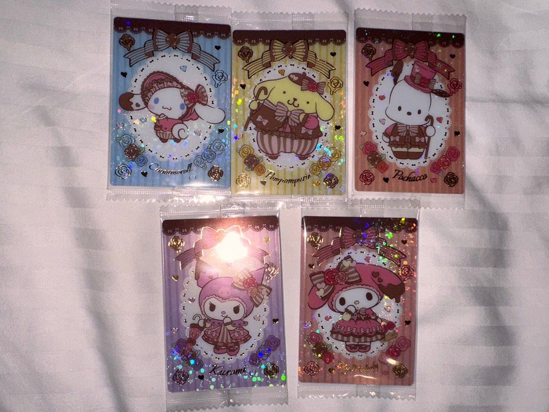 Bandai Shokugan Wafer Sanrio Series 4 card cards my melody hello kitty ...