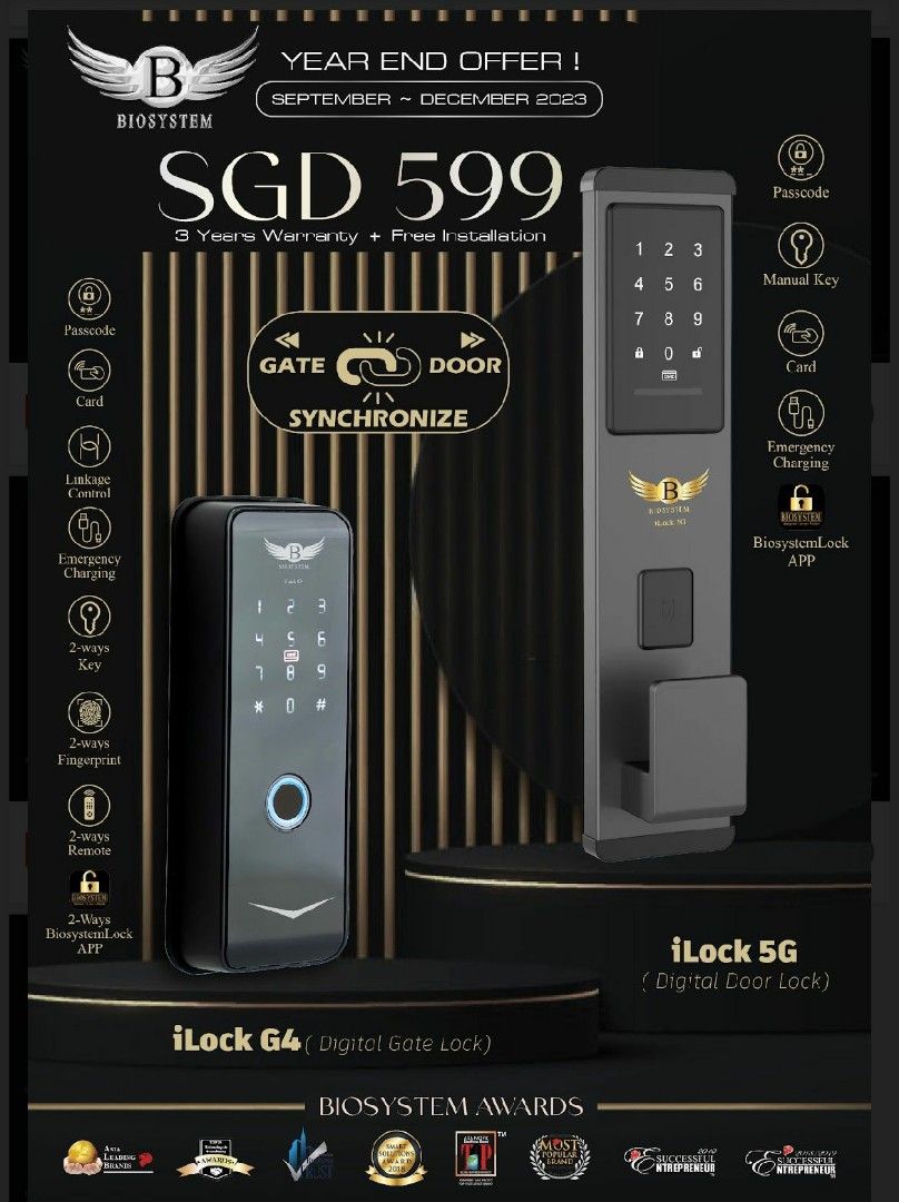 Biosystem Digital Lock, Home Services, Home Repairs, Locksmith Services ...