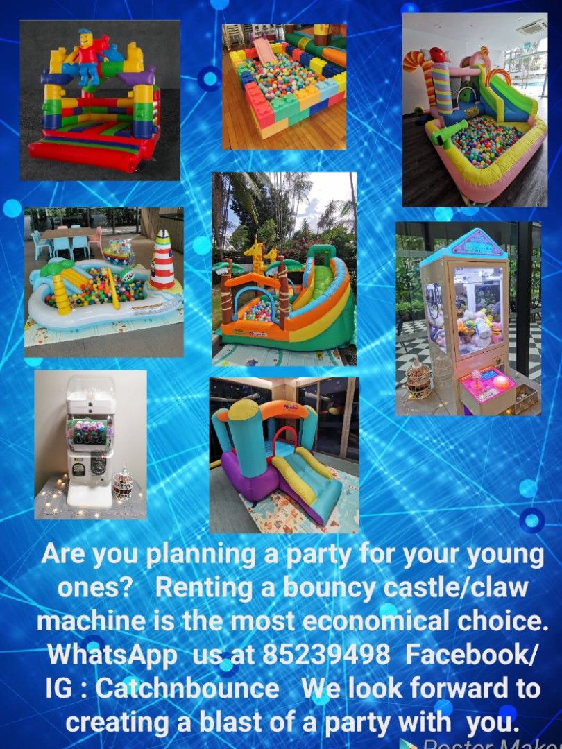 Bouncy castles, ballpits and claw machine for rent, Lifestyle Services ...