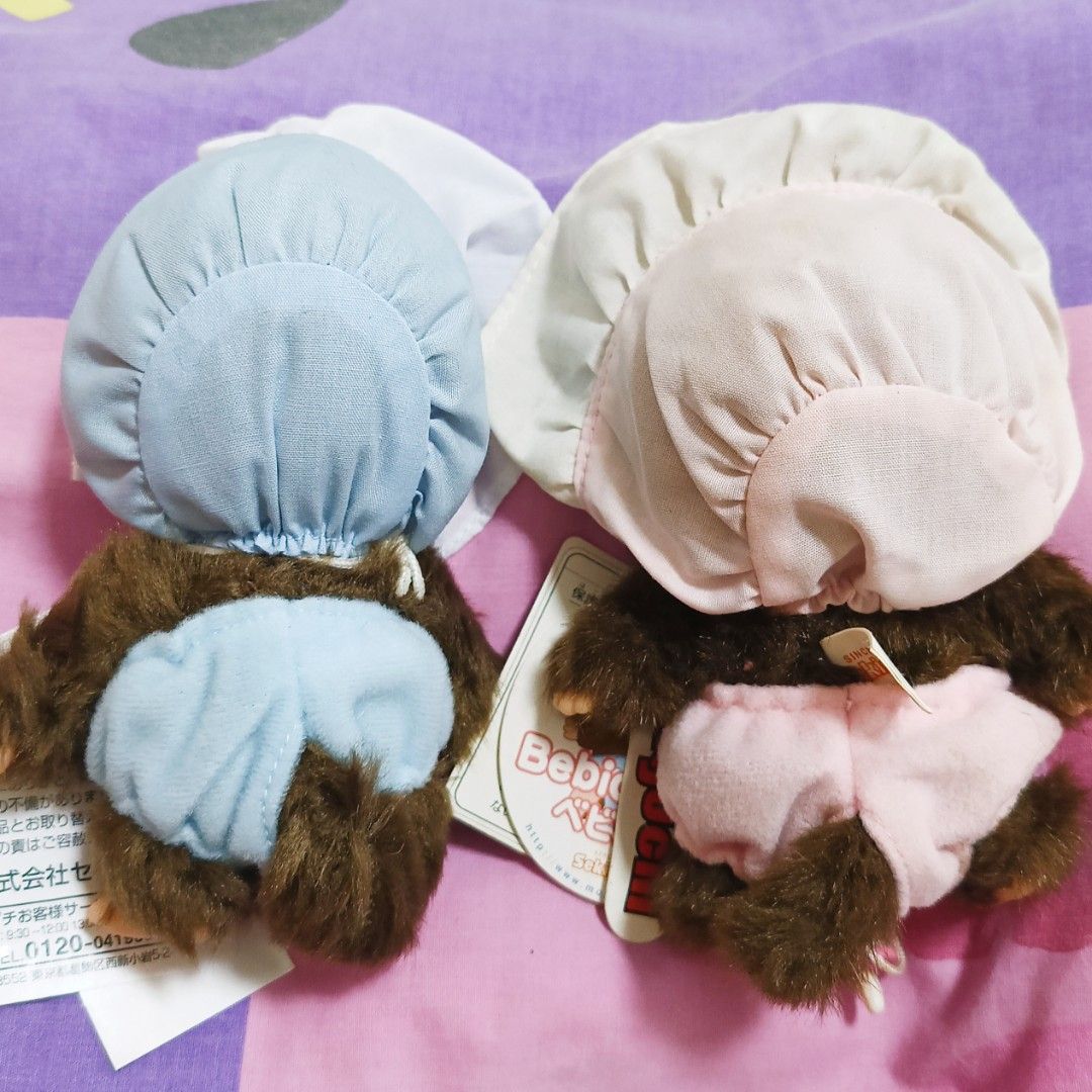 Boy and Girl Bebichhichi SET OF 2 Monchhichi Baby Dolls, Hobbies & Toys ...