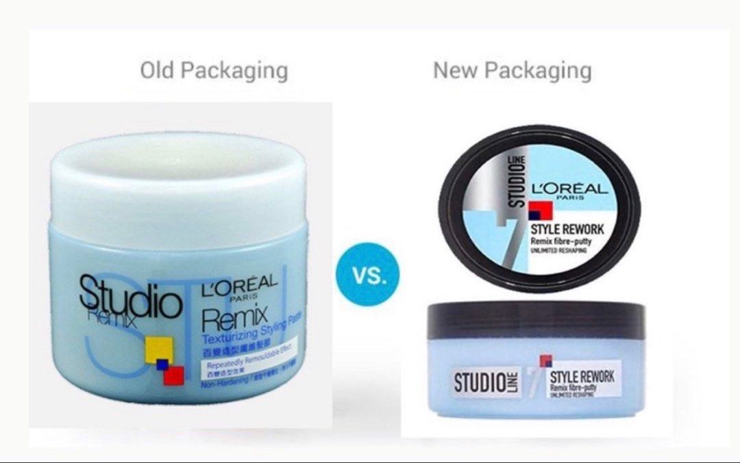 (BUNDLE OF 2) L'OREAL STUDIO LINE STYLE REWORK REMIX FIBRE-PUTTY 150ML ...