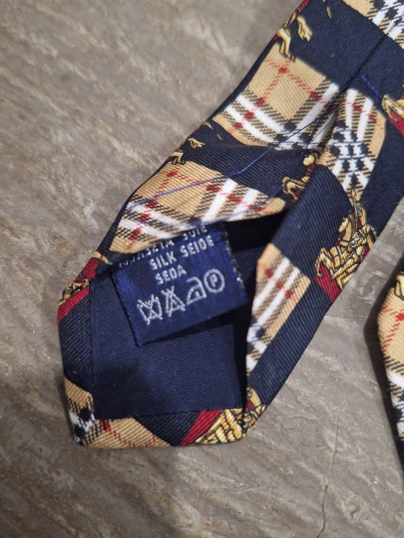 BURBERRY monogram tie, Luxury, Accessories on Carousell