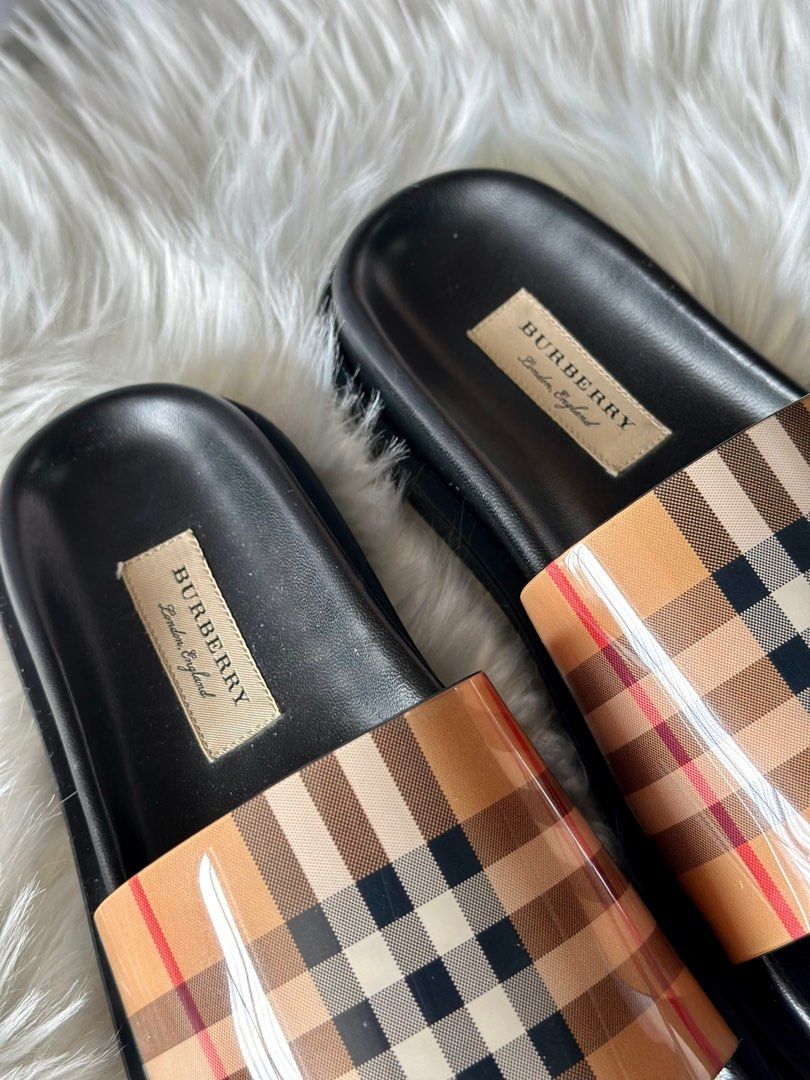 Burberry Slides, Luxury, Sneakers & Footwear on Carousell
